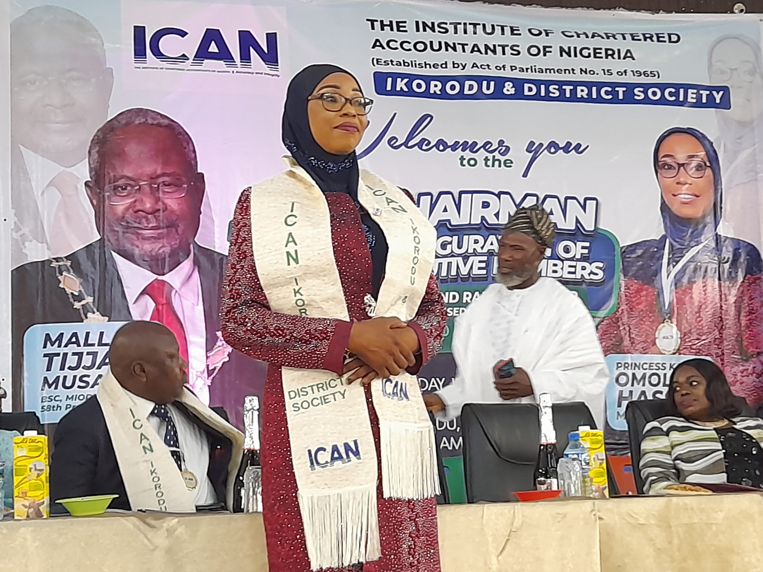 Princess Kafilat Hassan, New Ikorodu ICAN Chairman Excos Sworn - In ...