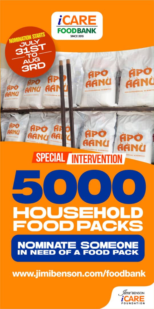 iCare Food Bank Launches Special Relief Packages For Ikorodu Residents