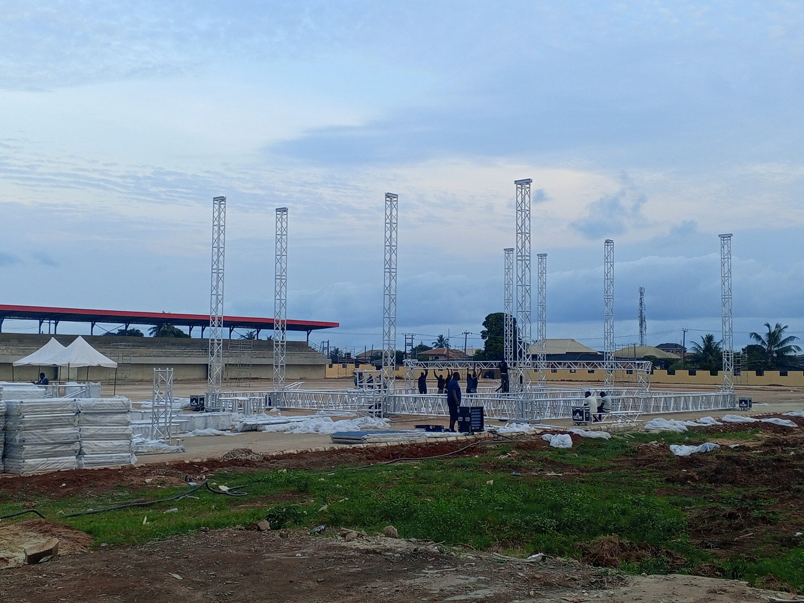 Pastor Ashimolowo’s Crusade In Igbogbo: Stadium Setup Commences, Road ...