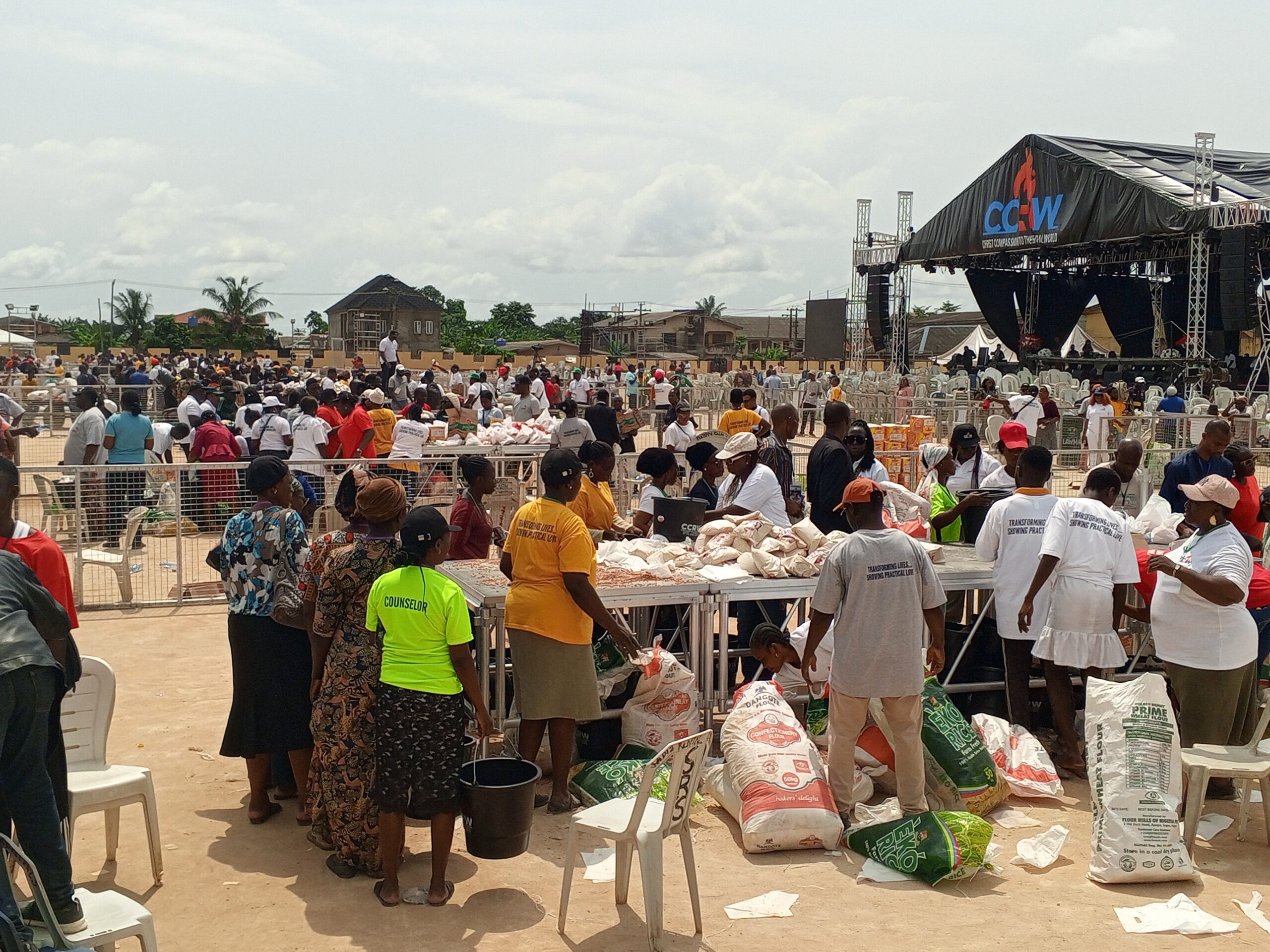 CCRW Crusade: Church Supports More Families With Food Items
