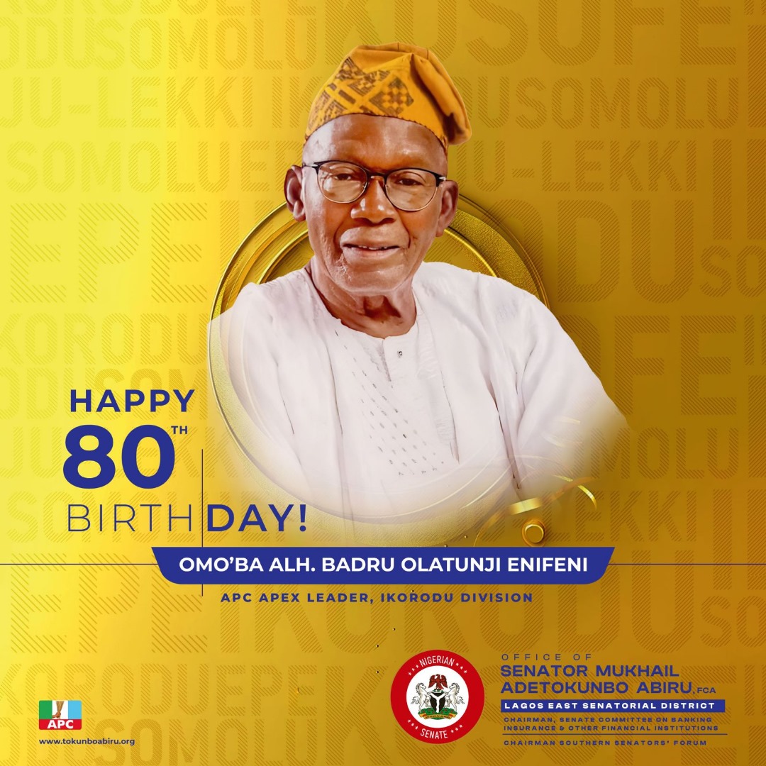 APC Chieftain, Omo'ba Badru Enifeni Gets 80 Senatorial Salutes On ...