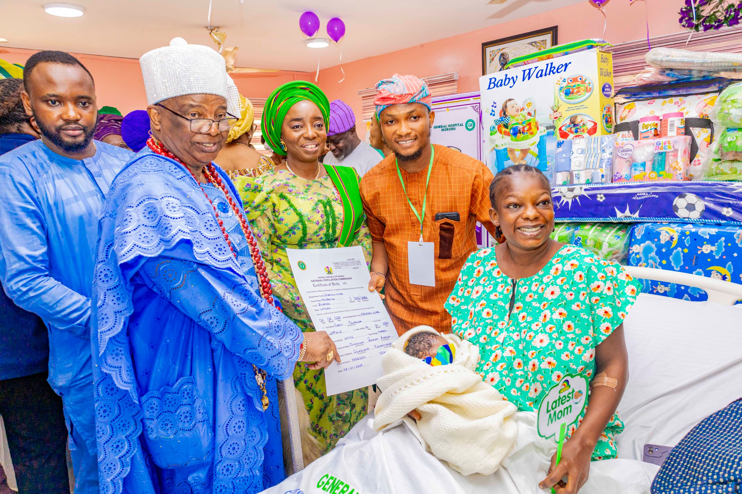 Lagos First Lady, Ikorodu Royal Fathers Welcome New Year Babies