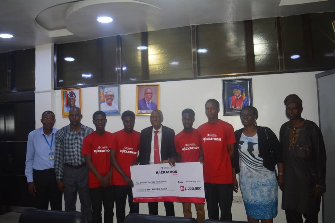 LASUSTECH Triumphs At CAVISTA Technologies Hackathon 2025