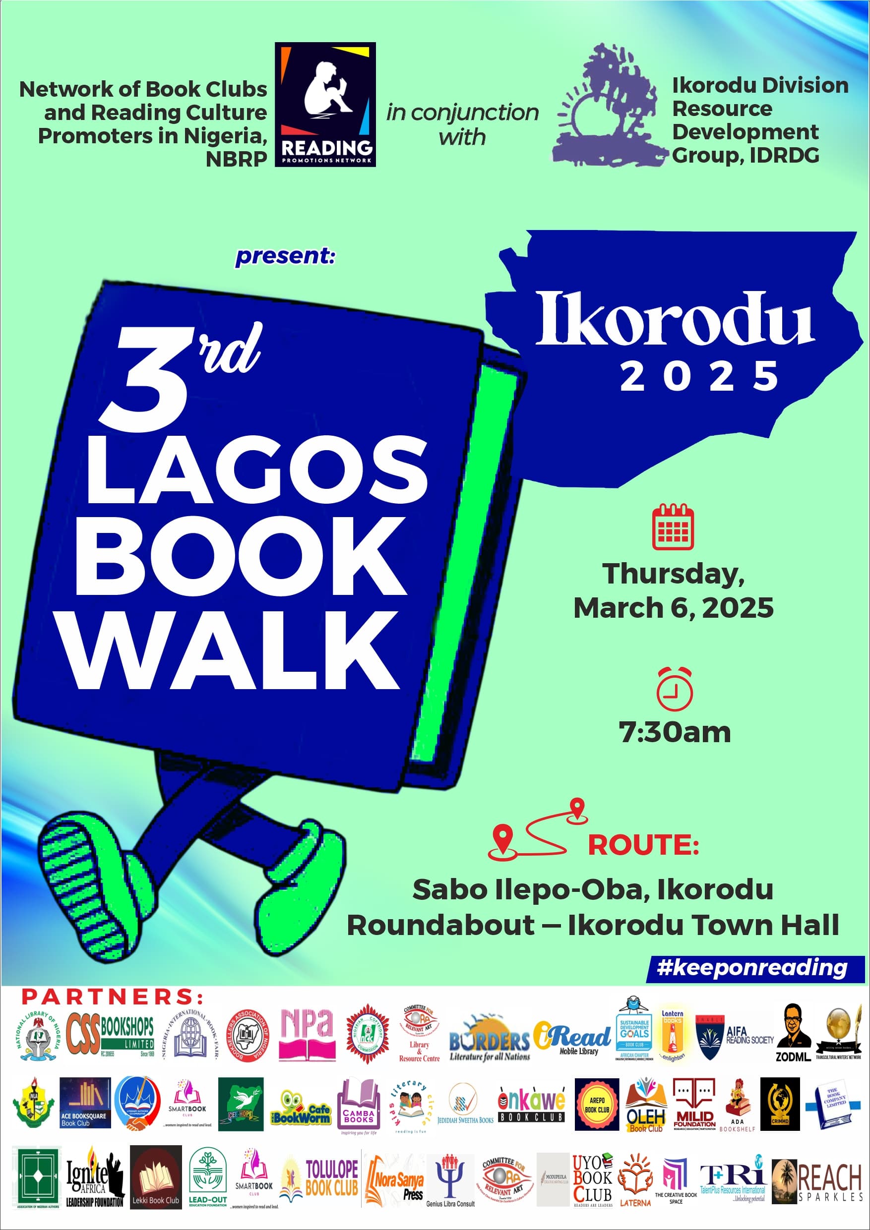 Ikorodu Hosts 3rd NBRP Lagos Book Walk Aimed At Promoting Reading Culture