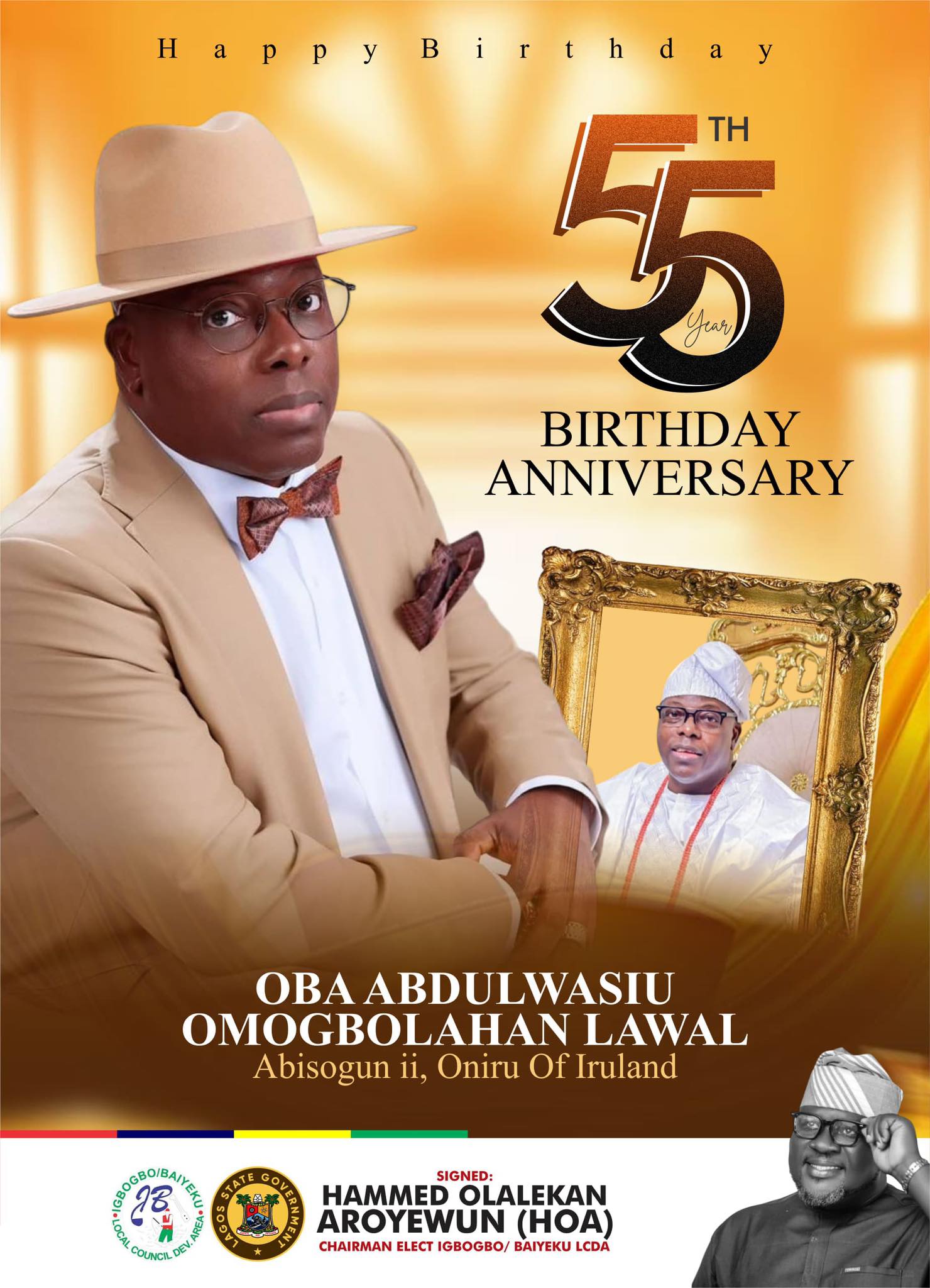 Incoming Igbogbo/Bayeku LCDA Boss Celebrates Monarch Of Exceptional ...