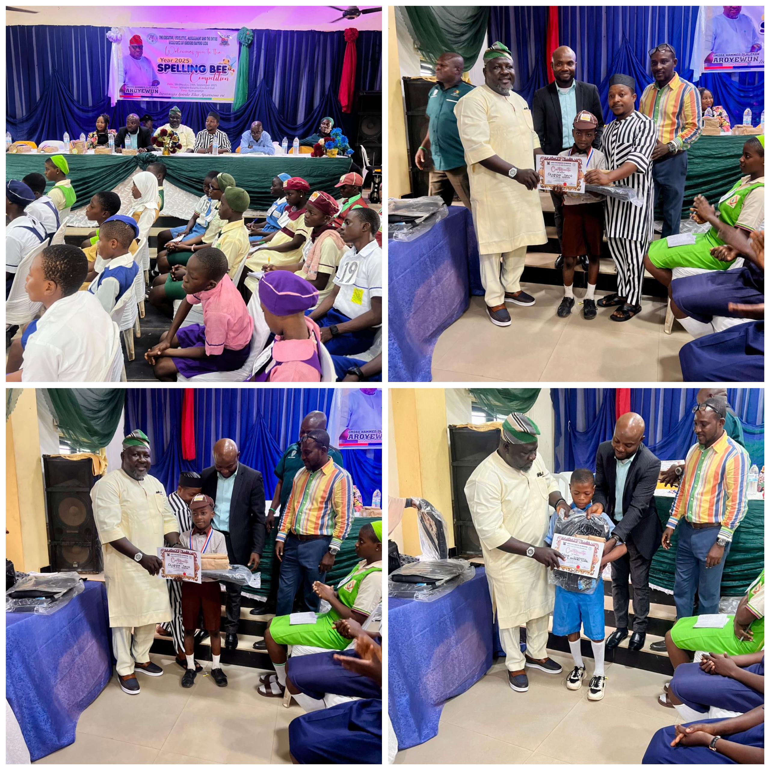 Spelling Bee: David Olukoya of U.A.M.C Pry, Chiamaka Nwode of Zumuratul ...