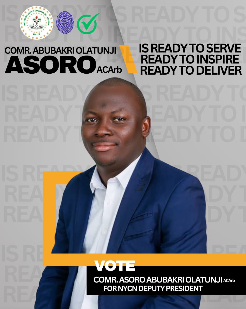 Meet Asoro Olatunji, National Deputy President Hopeful of NYCN: A ...