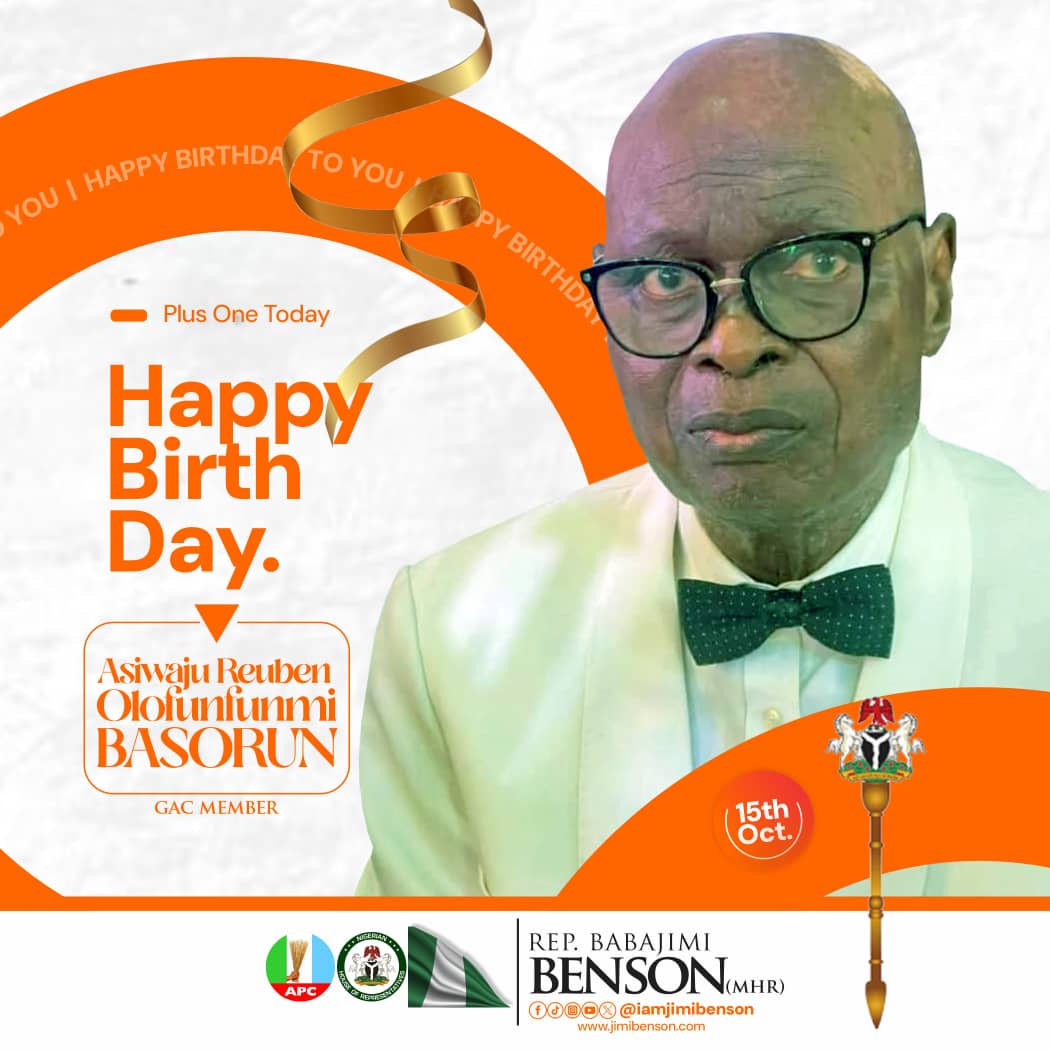 Rep. Benson Celebrates Strength In Faith, Character Of Asiwaju Basorun ...