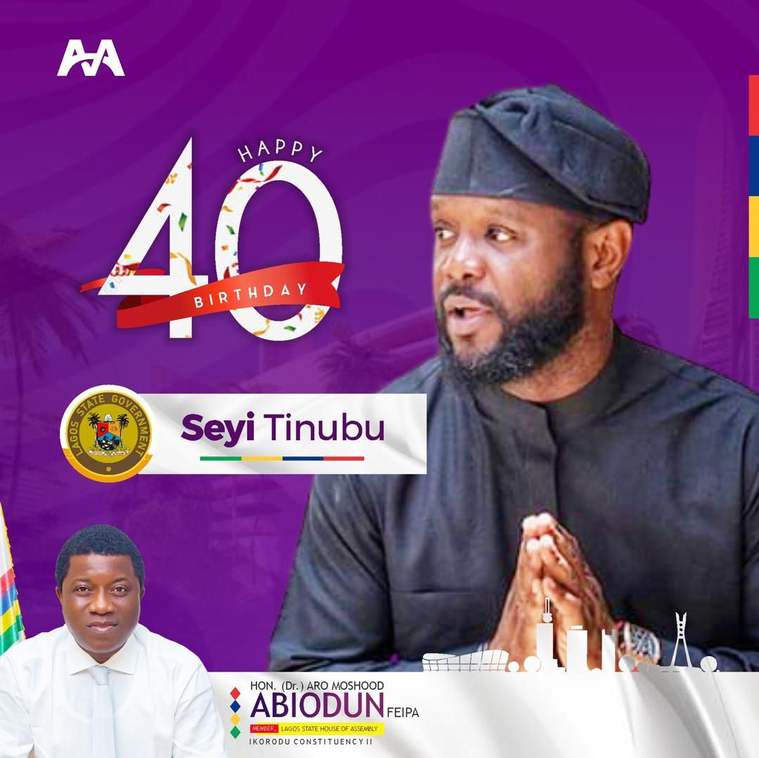 Lagos Lawmaker, Aro Moshood Felicitates President's Son At 40