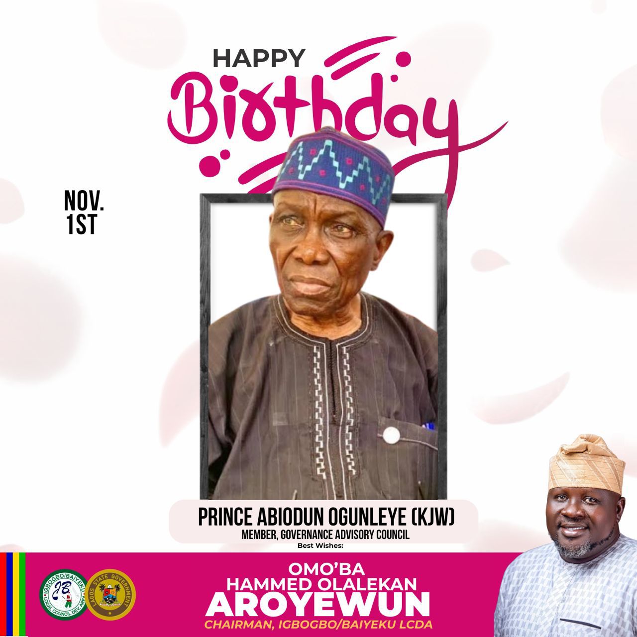 85th Birthday: Aroyewun Extends Felicitation To Former Deputy Governor ...