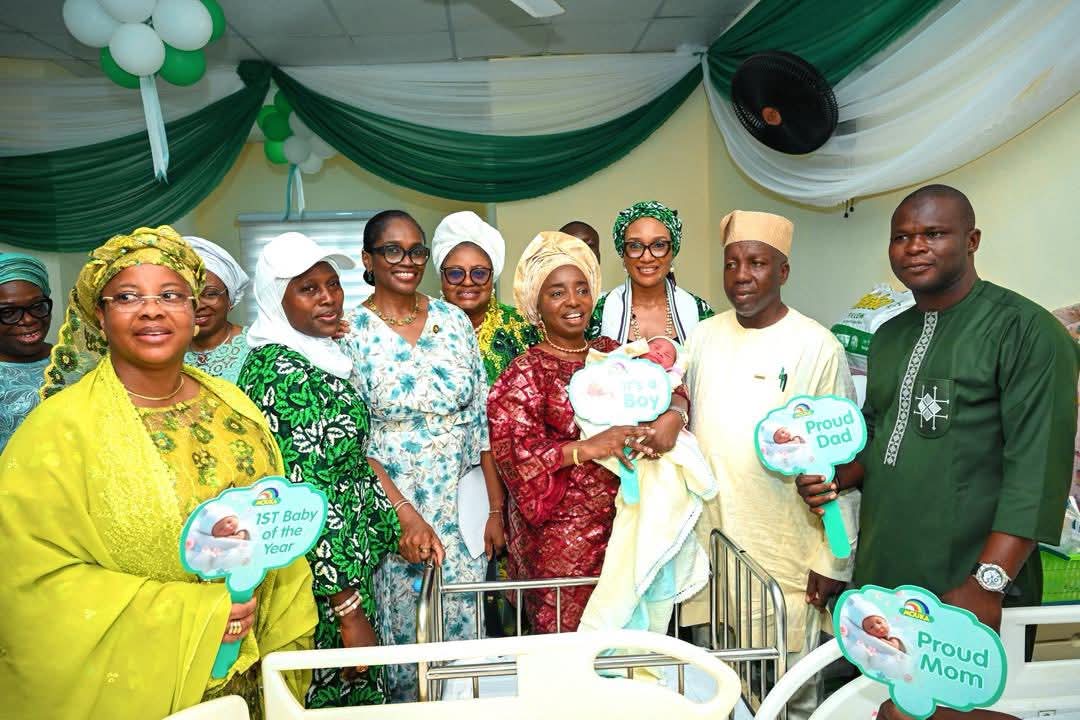 Lagos First Lady Welcomes Baby Of the Year In Imota With Gifts