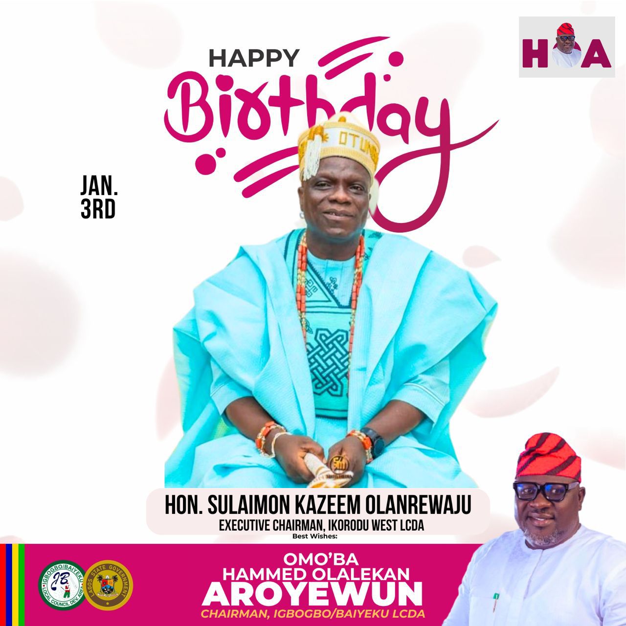 Birthday: Aroyewun Felicitates Ikorodu West Chairman, Otunba Sulaimon ...